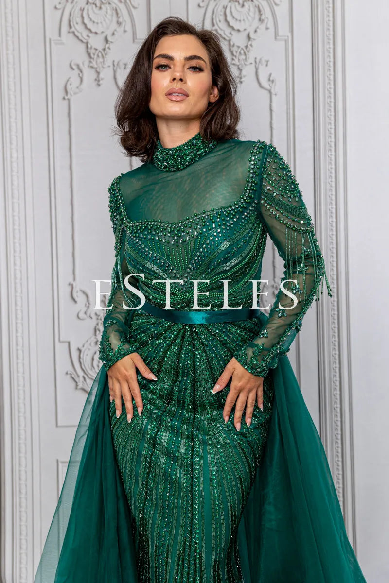 Doha Green Dress by Esteles London - Order Online Today