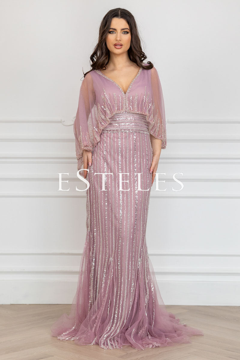 Layla Pastel Pink Dress by Esteles London - Order Online Today