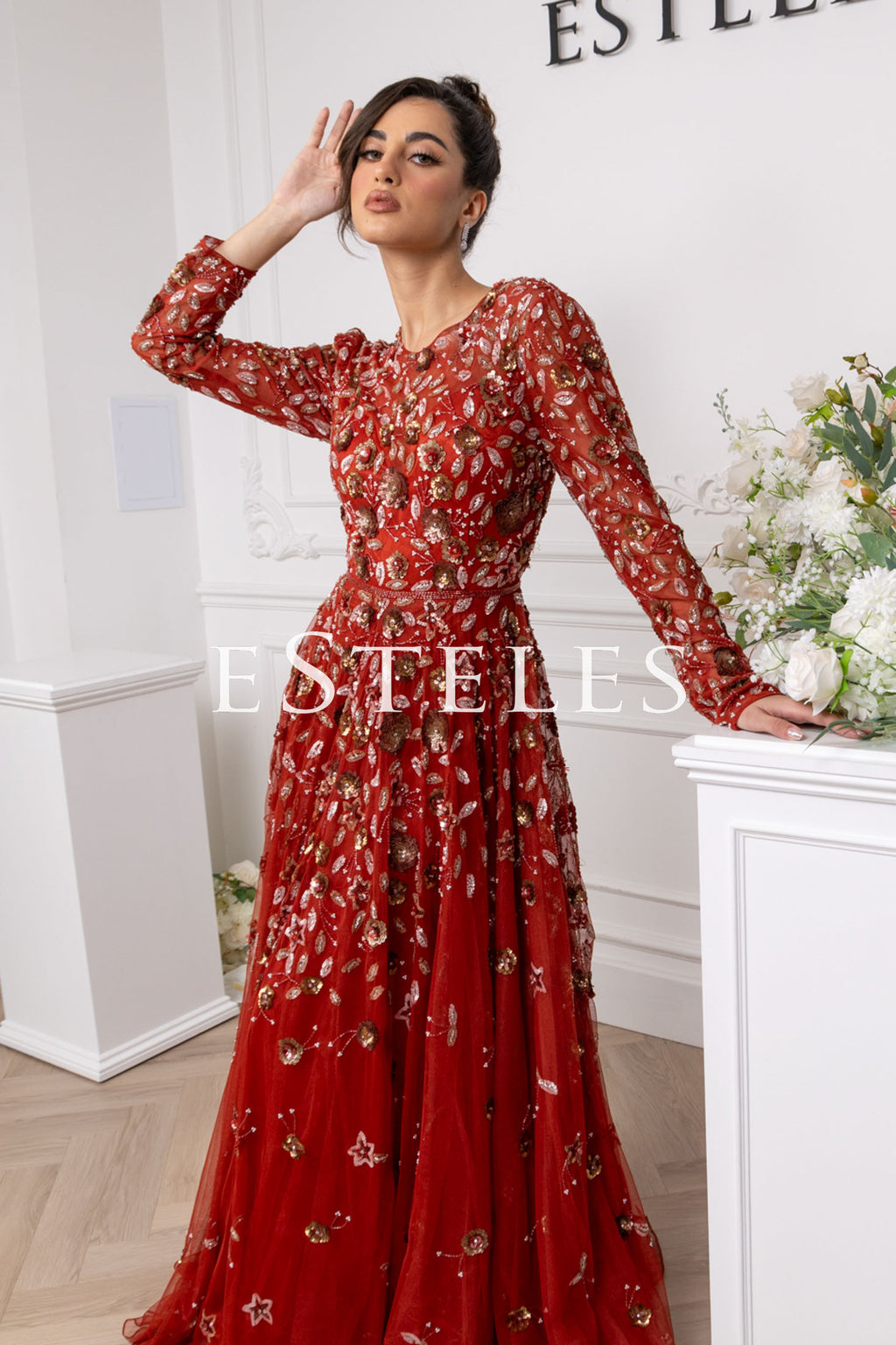 Bridget Red Dress by Esteles London - Order Online Today